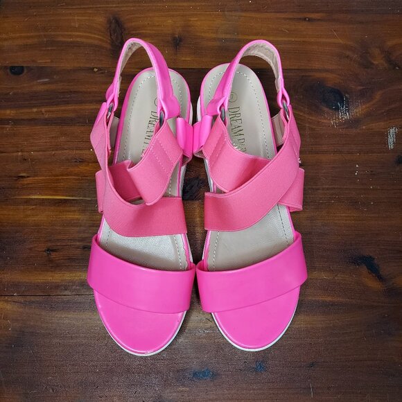 Shoes | Hot Pink Platform Sandals | Poshmark